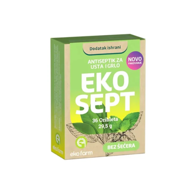 Ekofarm Ekosept Bez Šećera 36 Tableta| Apoteka Flos