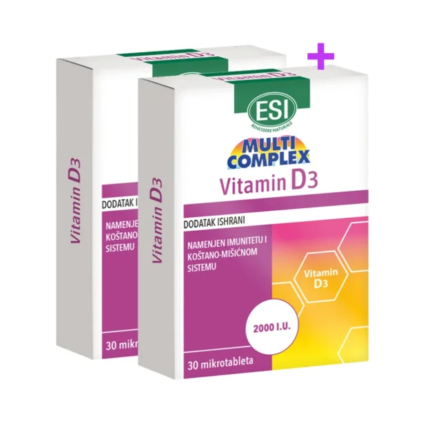 Esi Vitamin D 2000Iu, 30 Mikrotableta 1+1 Gratis| Apoteka Flos