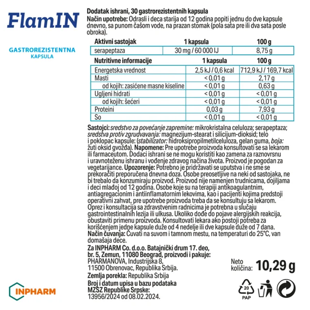Flamin 30 Kapsula| Apoteka Flos