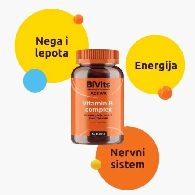 Bivits Activa Vit B Complex 60 Tableta| Apoteka Flos