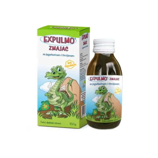 Expulmo Zmajac Sirup Sa Jagorčevinom+Timijan 150Ml| Apoteka Flos